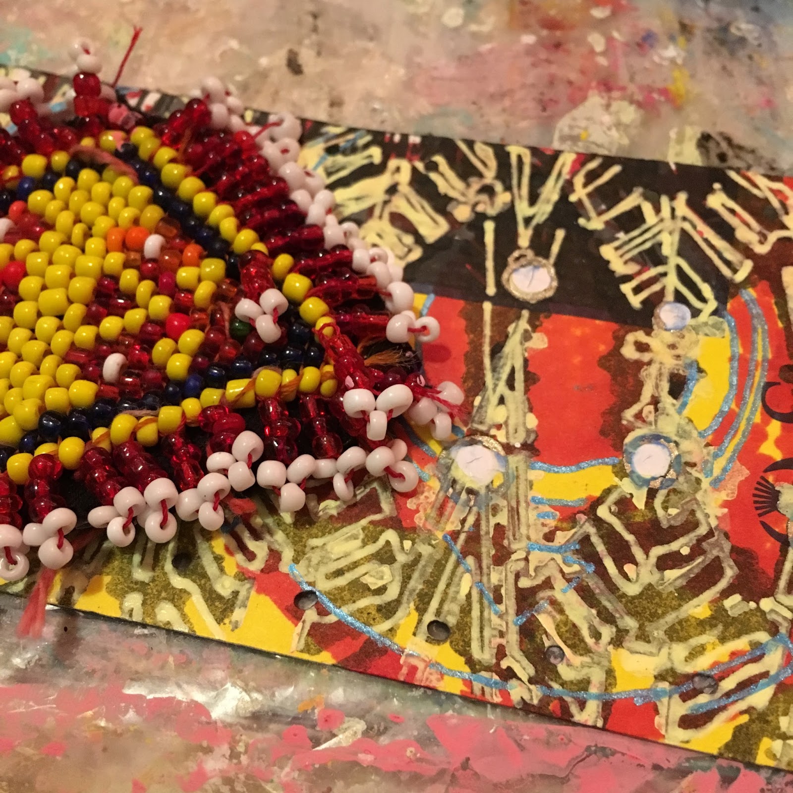 Lynda Shoup - Mixed Media Artist: Kuchi Koo Take Two - Stenciled ...