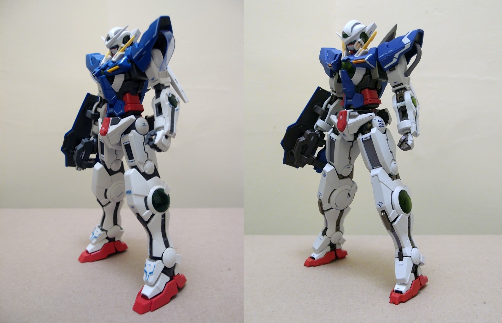 MG Exia (left) vs Metail Build Exia (right)