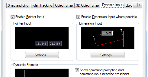 Best of Civil Engineers: Drafting Settings in AutoCAD (Dynamic Input)