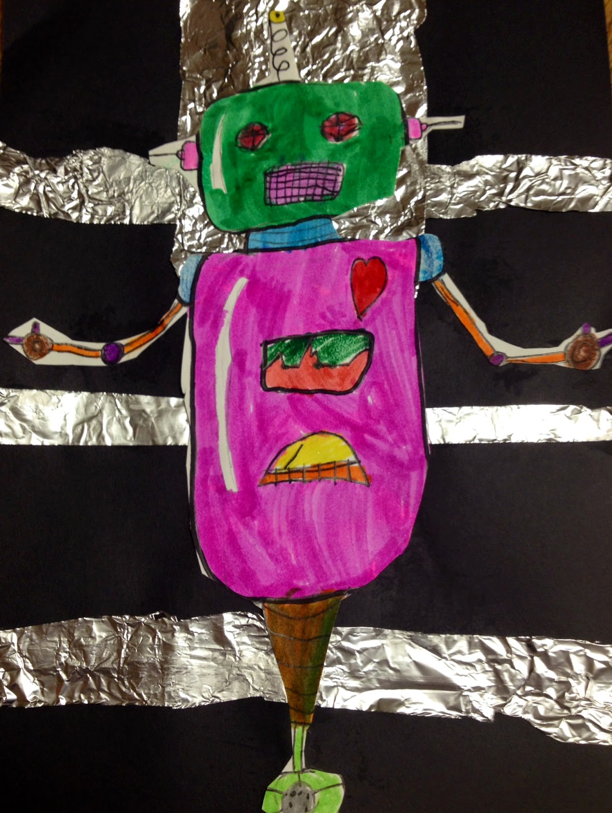 The Glitter Queen: 2nd Grade Robot Invasion!