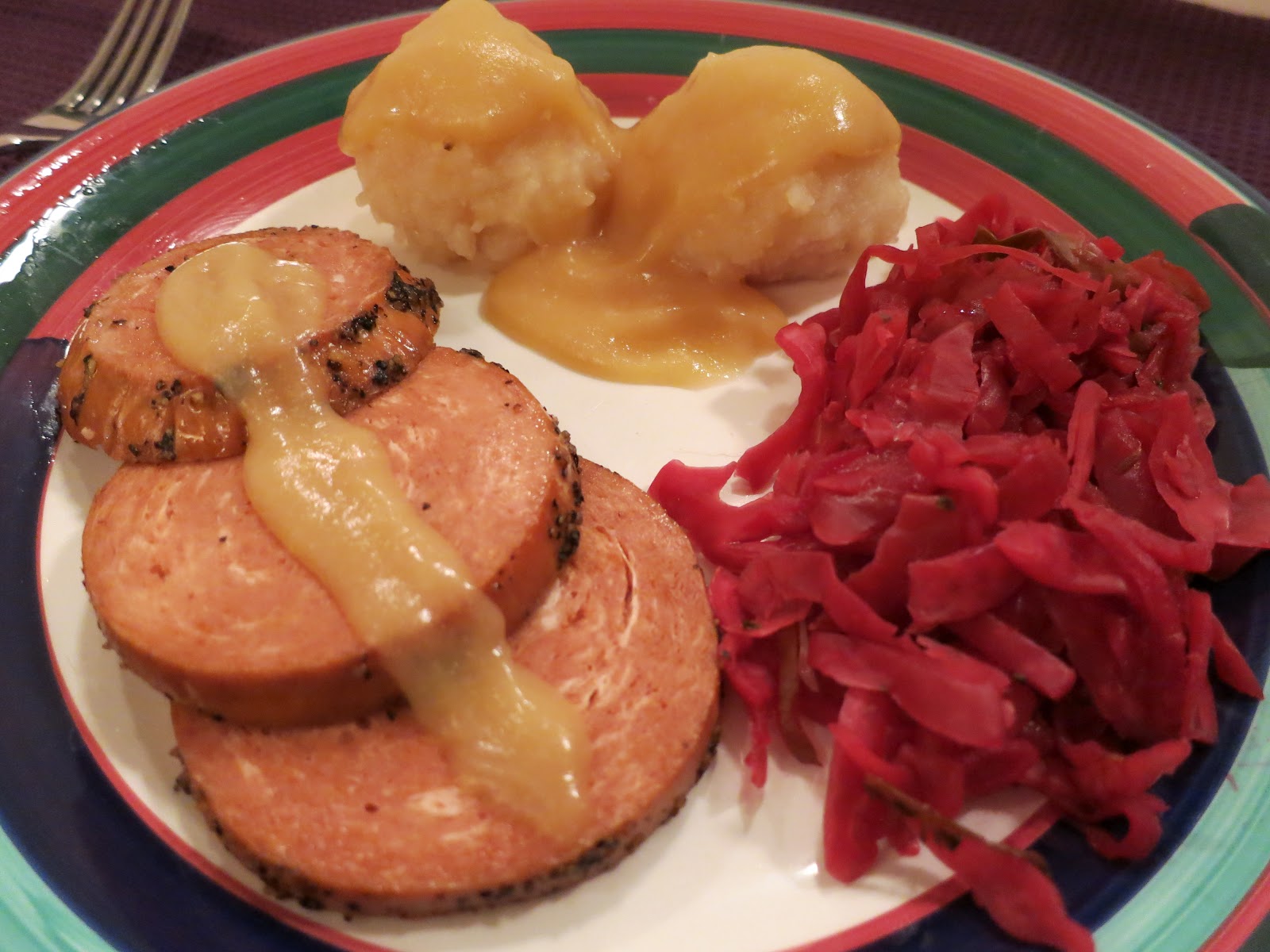 The Veracious Vegan: German Vegan Meal - Ham, Potato Dumplings, and ...