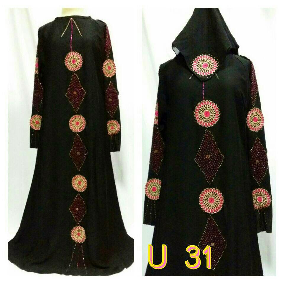 Model gamis abaya hitam arab modern di jual harga murah koleksi ...