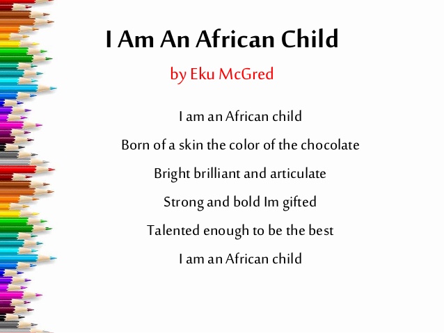 i am an african child poem - philippin news collections