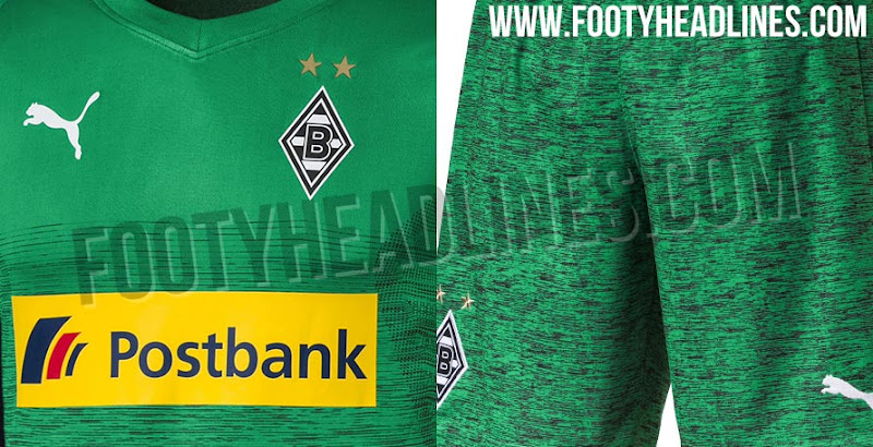 Puma Borussia Mönchengladbach 18-19 Home, Away, Third & Goalkeeper Kits ...