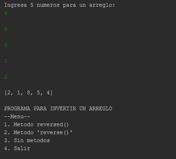 ISC Sauceda Carolina: Programas con arreglos dentro de python(Practica ...