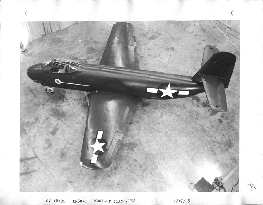 Voughtworks: Mock-up of a Pirate (XF6U-1 that is!)