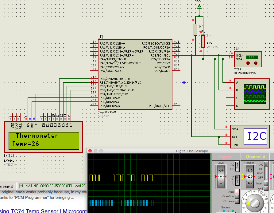 Learning PIC Programing with XC8 Compiler: Reading TC74 via I2C