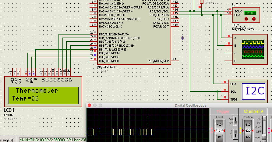Learning PIC Programing with XC8 Compiler: Reading TC74 via I2C