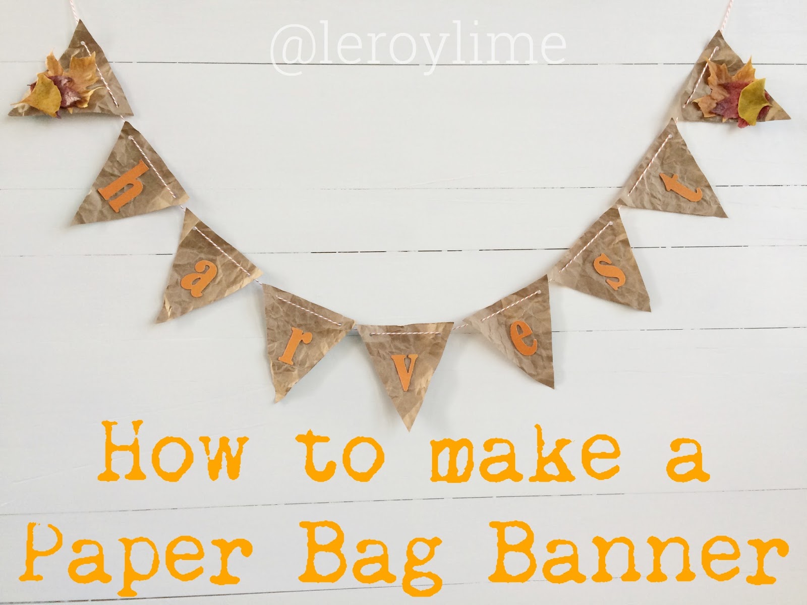 LeroyLime: DIY Paper Bag Banner