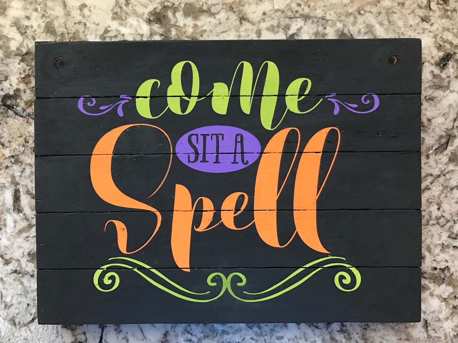 Come Sit a Spell Sign - Burton Avenue