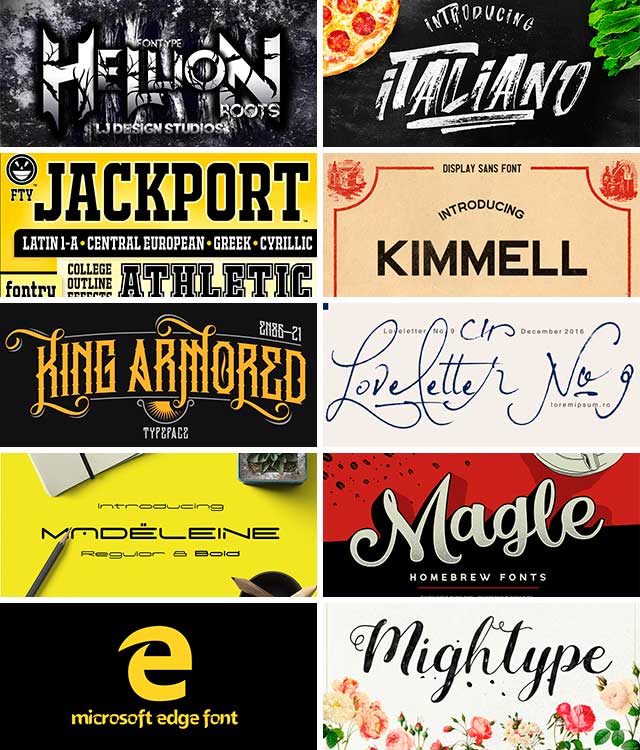 36 Nuevas Fuentes Gratis para Descargar | Saltaalavista Blog