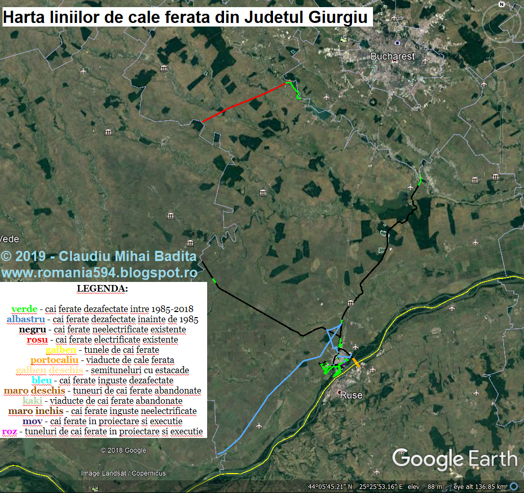 Cai ferate din Giurgiu, de la inceputuri pana in prezent.