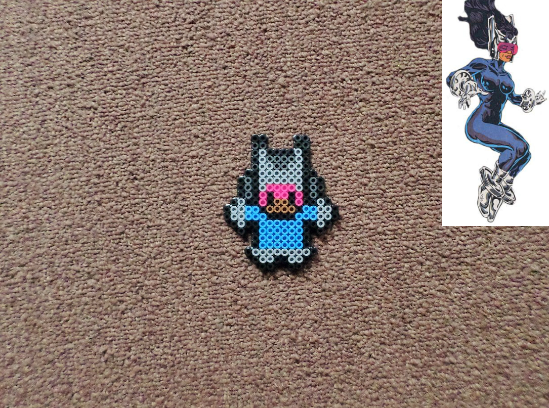 Long Black Fingers : Marvel Comics New Warriors Perler Beads