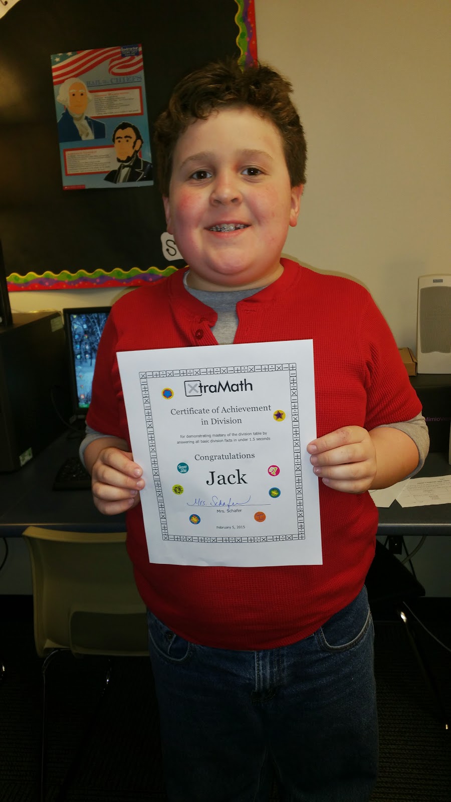 Mrs. Schafer's Third Grade: CONGRATULATIONS JACK MIDDENDORF!!!