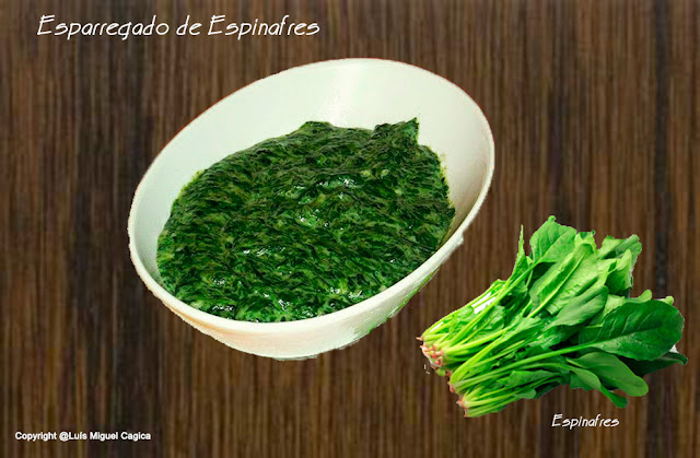 As Receitas do Chefe Cagica: Esparregado de Espinafres