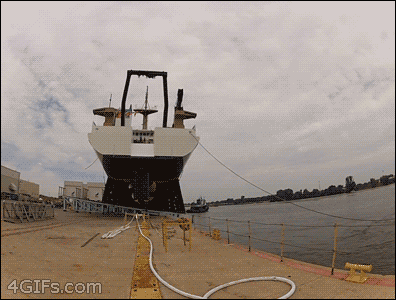 Gif 2 Remember: Ship hits water