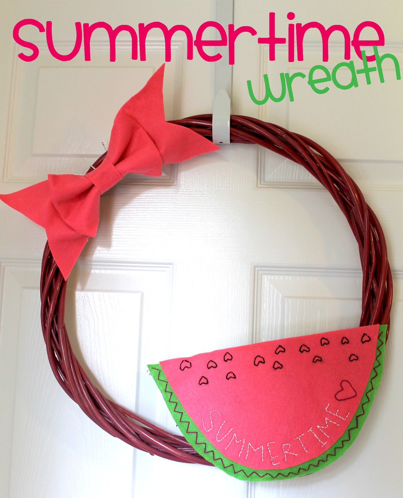 Destination: Craft: Summertime Wreath (tutorial)