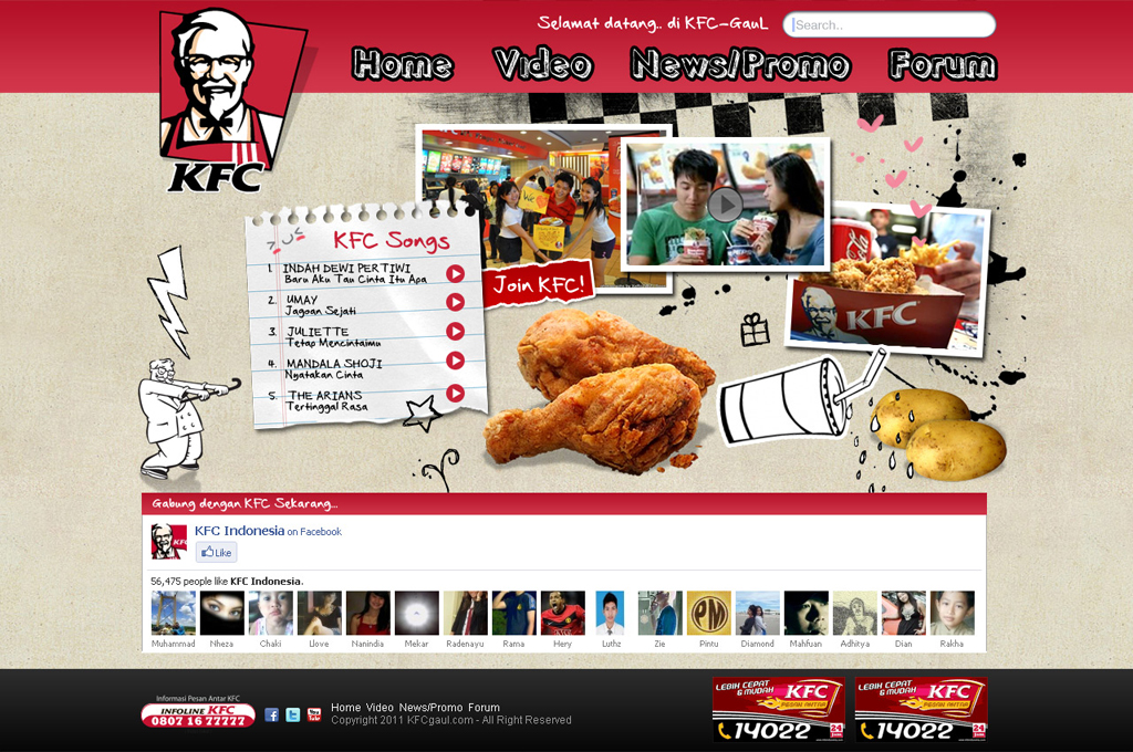 Fikdesign: KFC Gaul Mockup