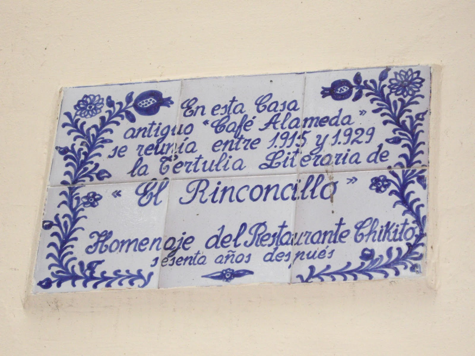 Rocío Díaz Gómez : La tertulia literaria "El Rinconcillo"