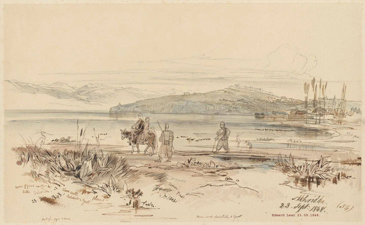 Edward Lear hinterließ wundervolle Zeichnungen von Ohrid - 1848
