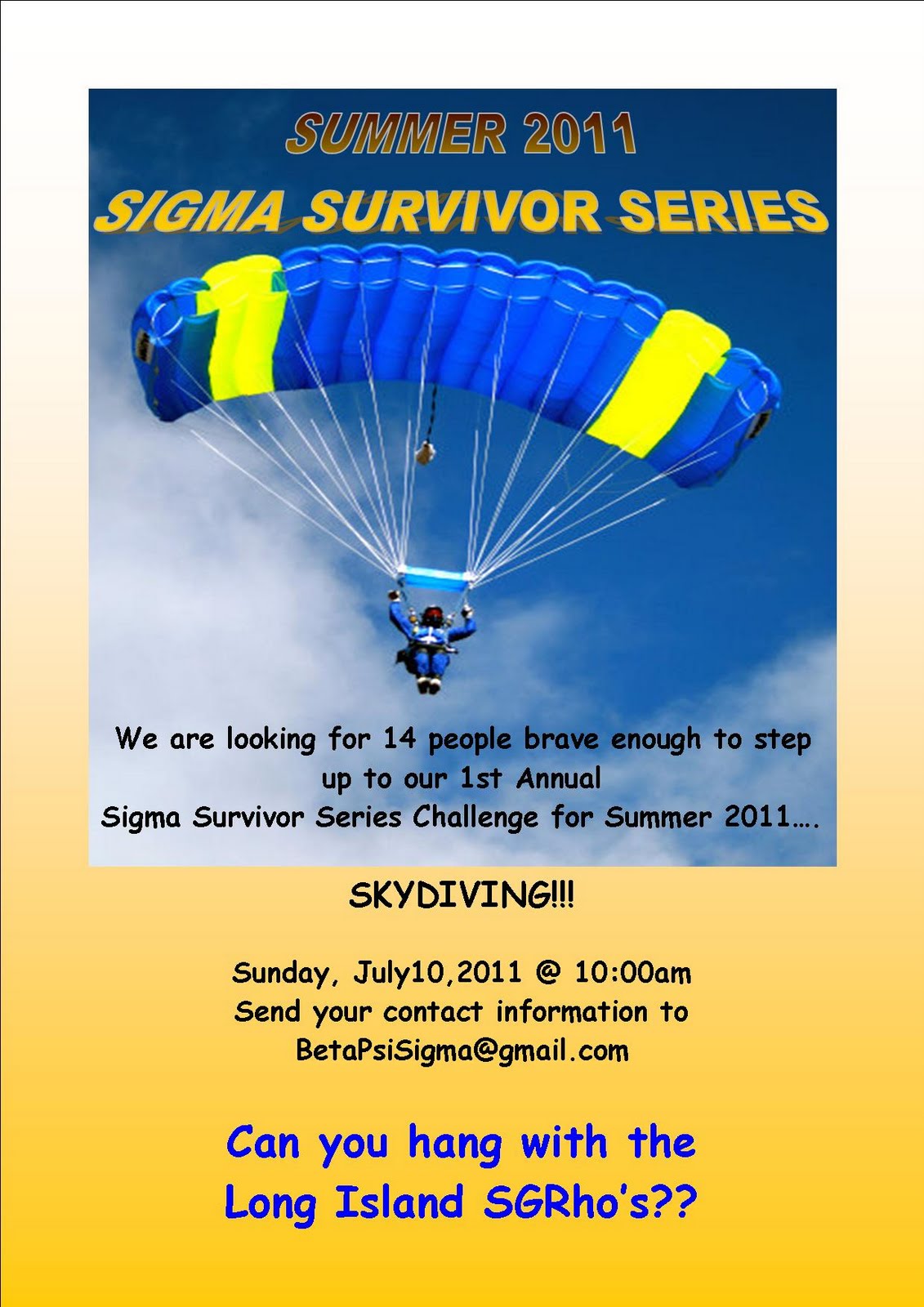 Long Island SGRho: The History of Sigma