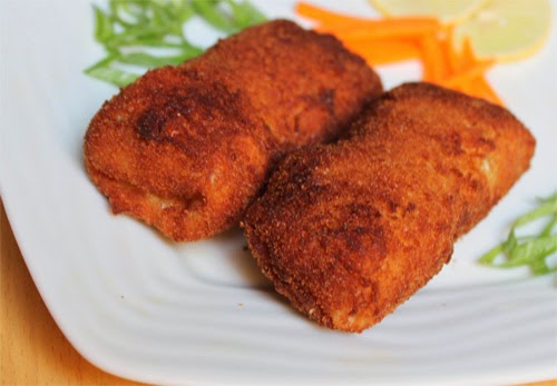 Bread Crumbs Coatd Vegetable Spring Rolls | Home cooking