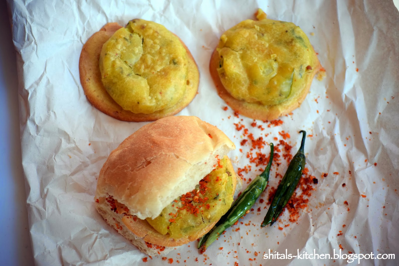 Shital's-Kitchen: Baked Wada Pav