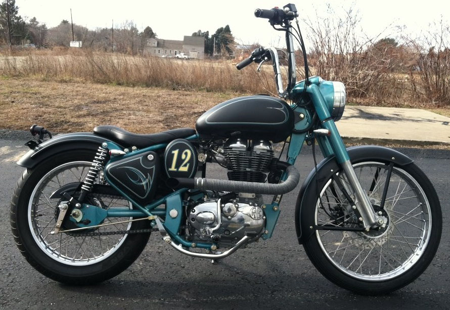 RoyalEnfields.com: Royal Enfield bobber surprises with stock frame color