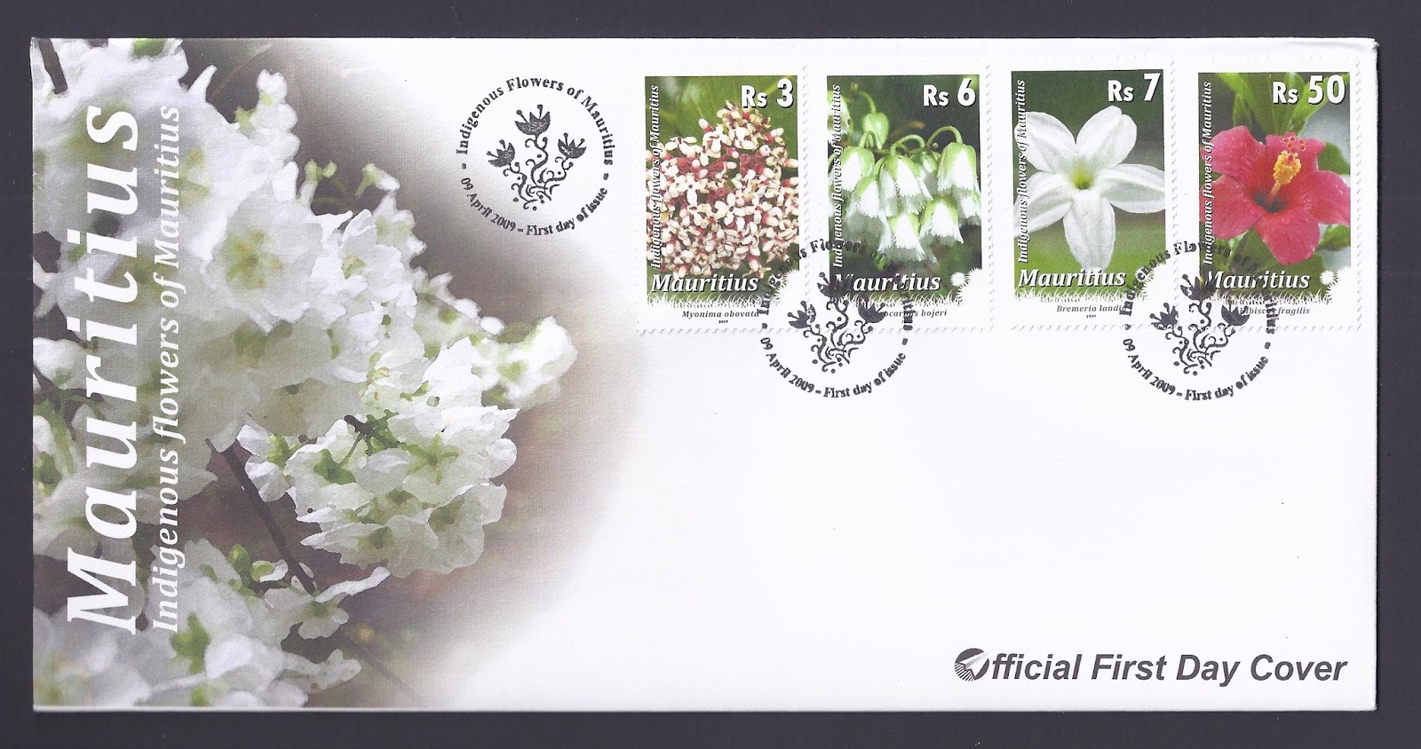 Mauritian Philatelic Blog: Indigenous Flowers of Mauritius Definitive Issue