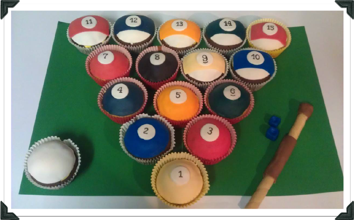 Cupcakes Adictos: Cupcakes Juego de Billar