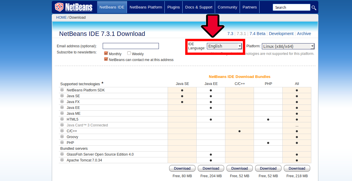 Java na Veia: Baixando o Netbeans IDE