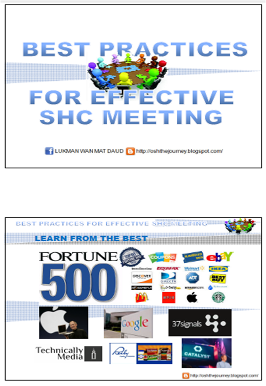 OSH The Journey: Best Practices for Effective SHC Meeting - Learn from ...