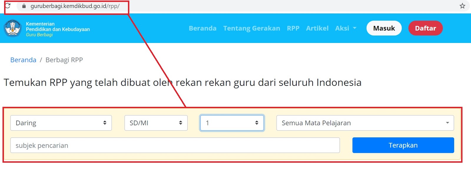 Download Contoh RPP Daring SD SMP SMA Format Selembar - Modul Ajar ...