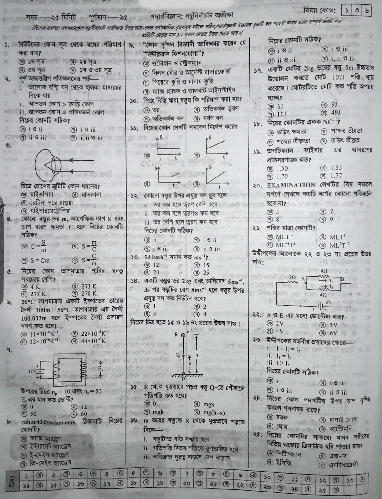 SSC Physics Question & Suggestion for 2024 (100% Real)