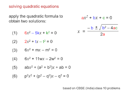 MEDIAN Don Steward mathematics teaching: quadratic formula
