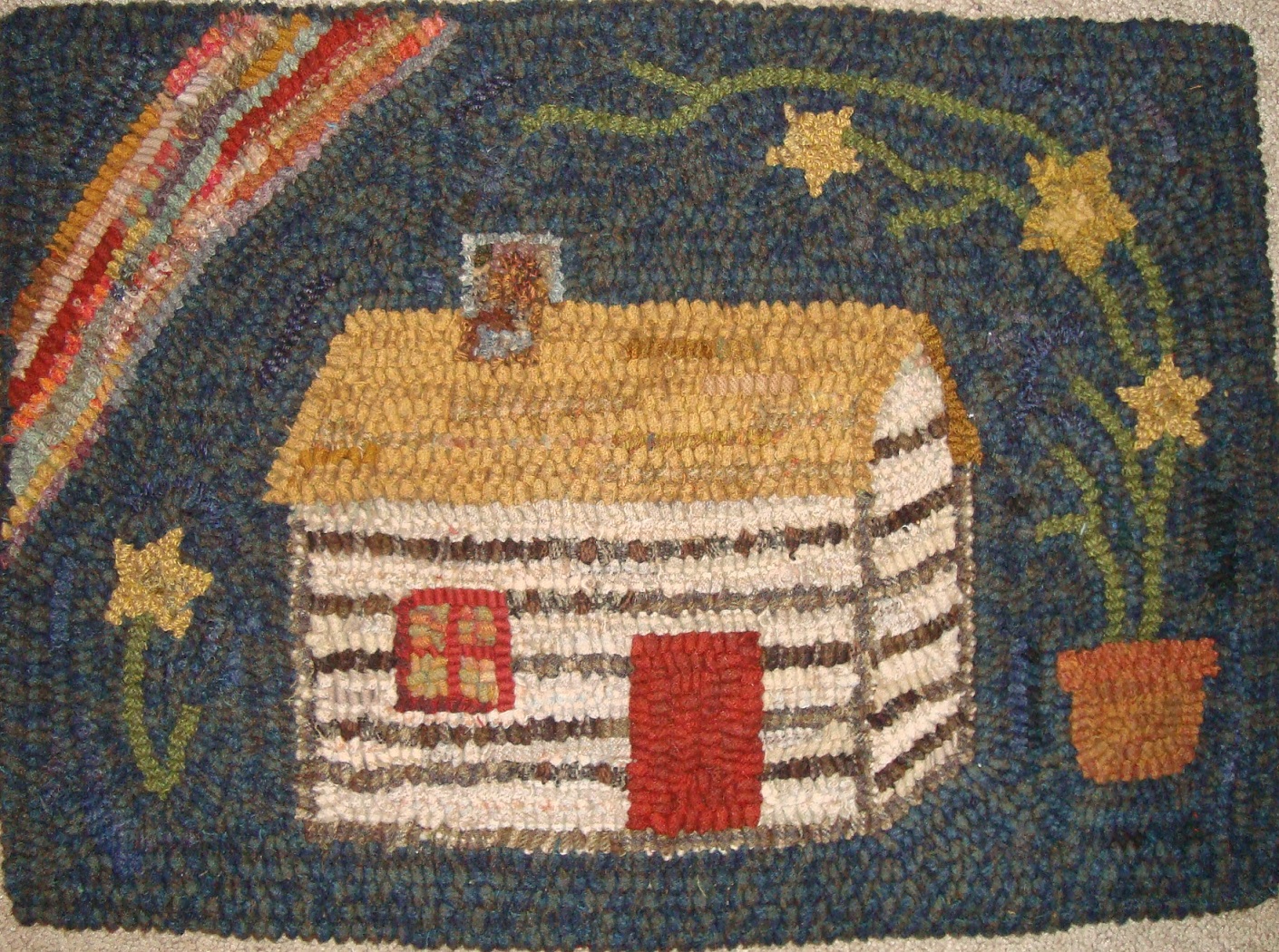 Saundra of Woodland Junction: Hooked Rug Review from 2016