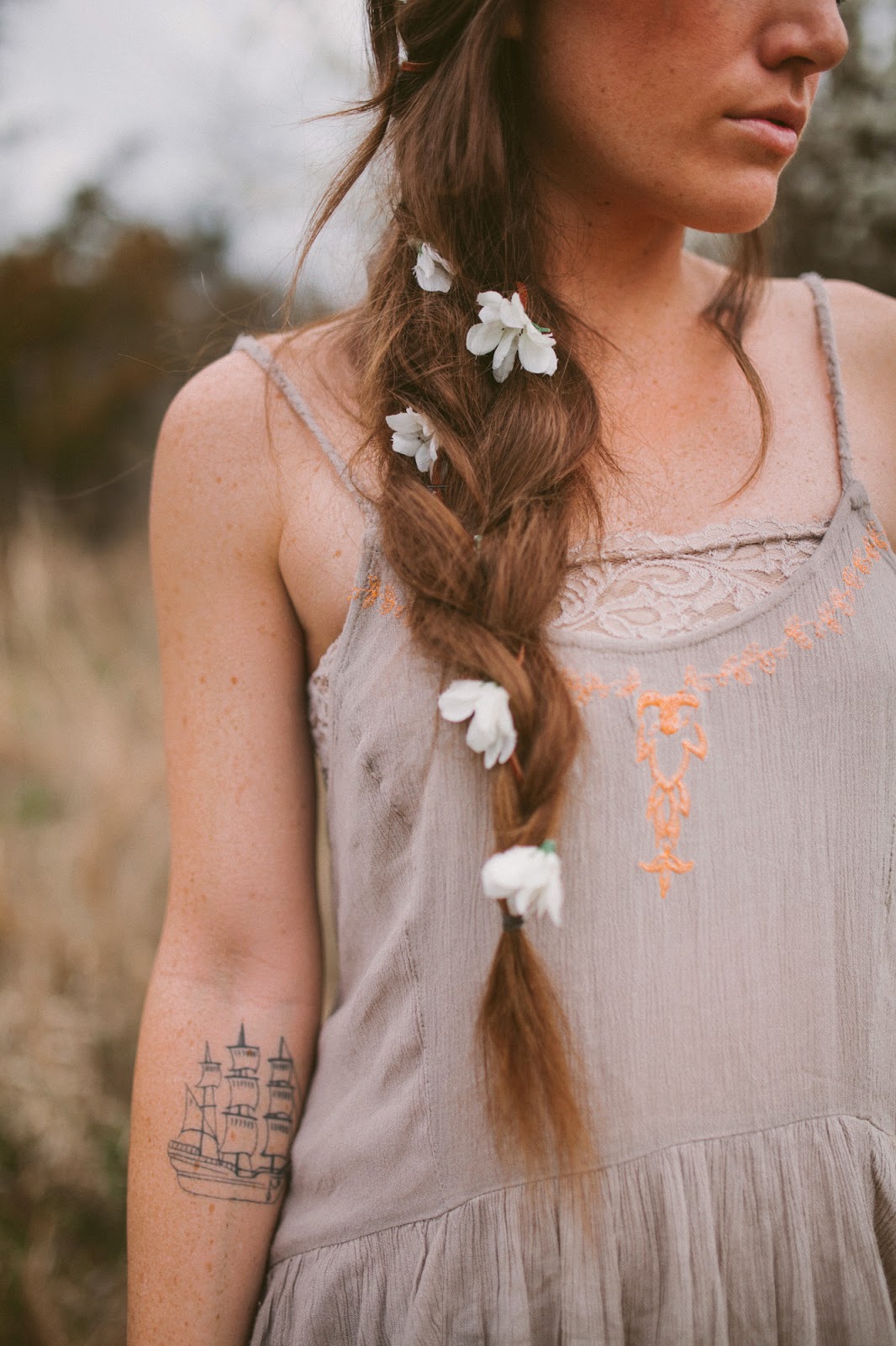 Braid-In Floral Wrap DIY — Sincerely, Kinsey