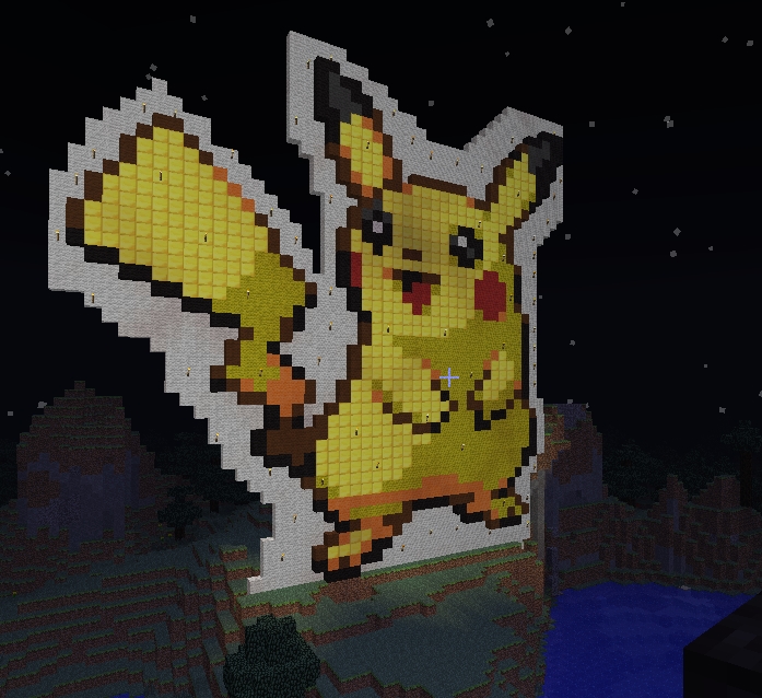 Kazucraft - Minecraft FanSite: Pixel Art 2D - Pikachu