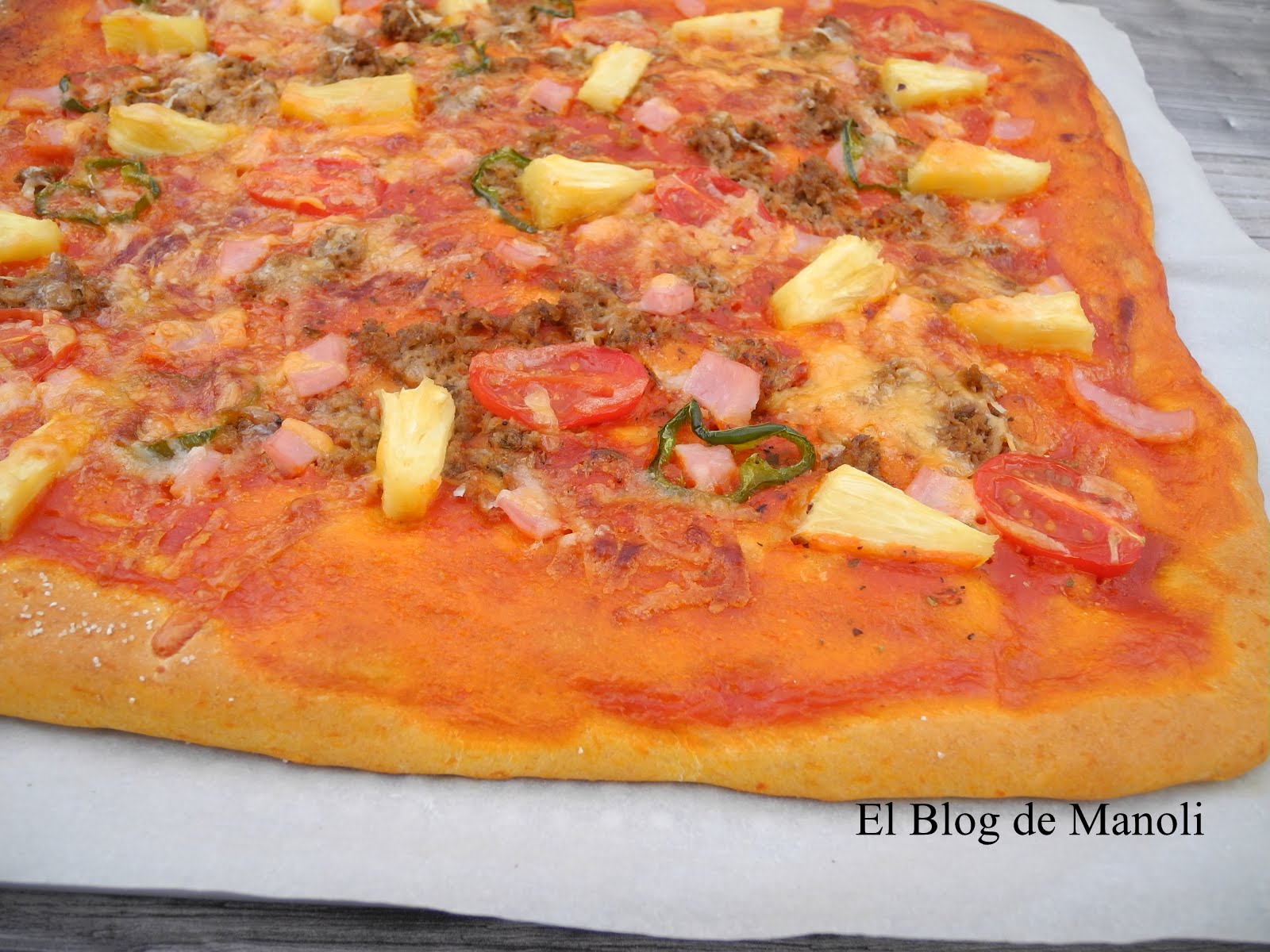 El blog de Manoli: Pizza con Masa de Zanahoria