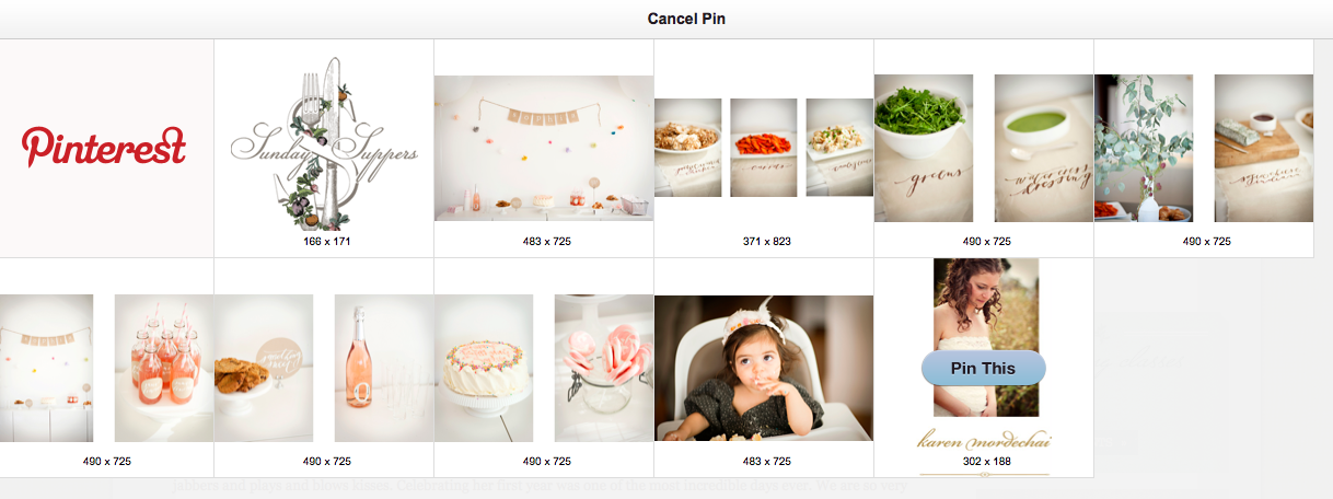 I then selected the image I wanted to pin and the board where I wanted ...