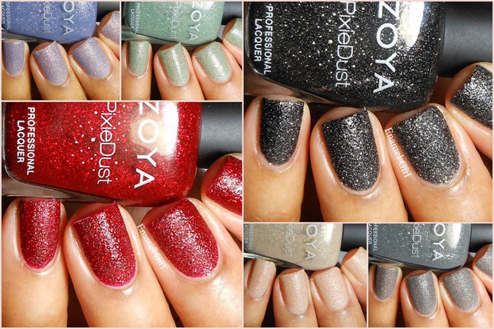 Enamel Girl: Zoya PixieDust Matte Sparkle Spring 2013 Collection ...