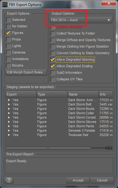 Diffeomorphic: FBX fitting