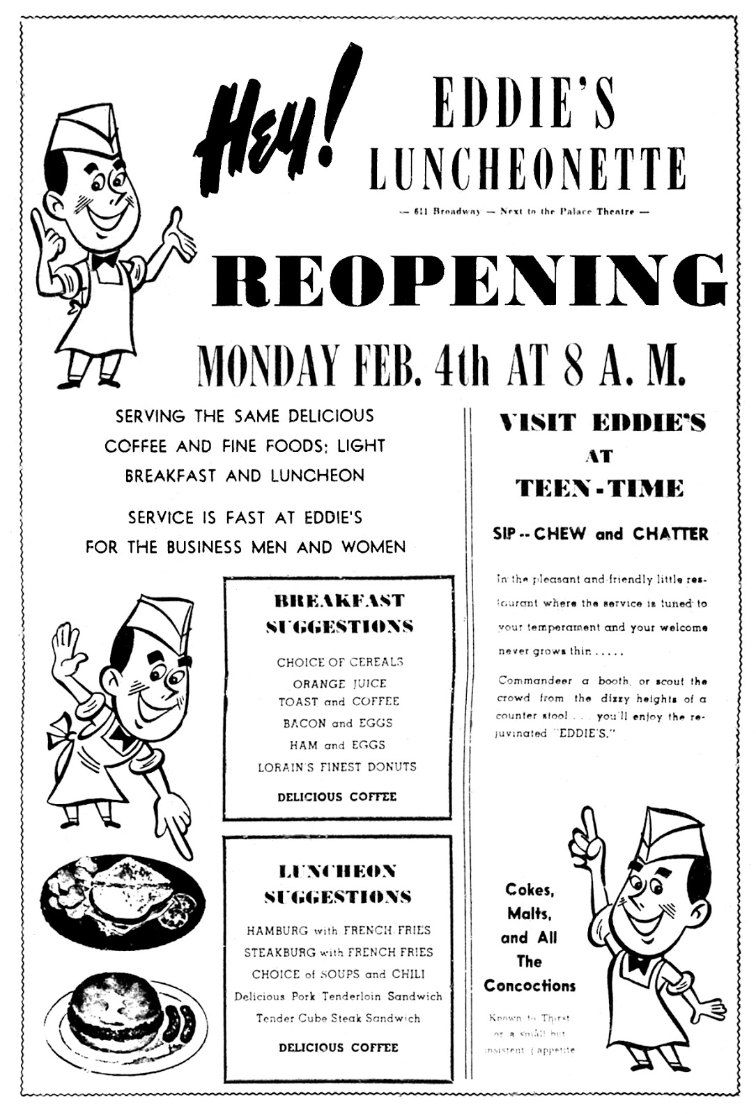 Brady's Bunch of Lorain County Nostalgia: The Luncheonette at 611 Broadway