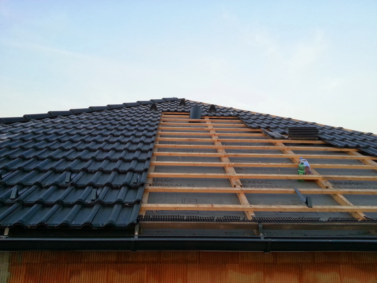 Hausbau Familie Steinmetz: Dachziegeln Bramac Classic Protector Plus in ...