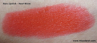 miss claret: Nars Lipstick - Heat Wave