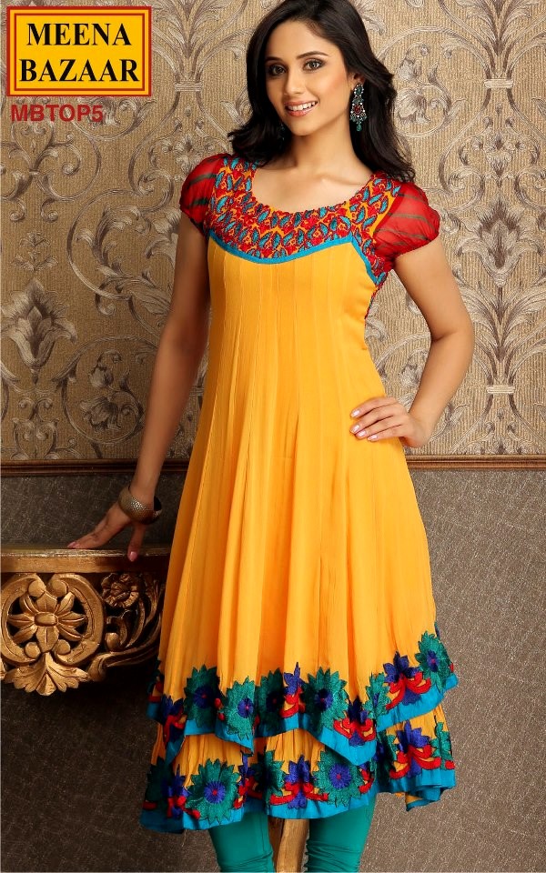 Indian Wedding Suits 2013 By Meena Bazaar | Formal Dresses 2013 For ...