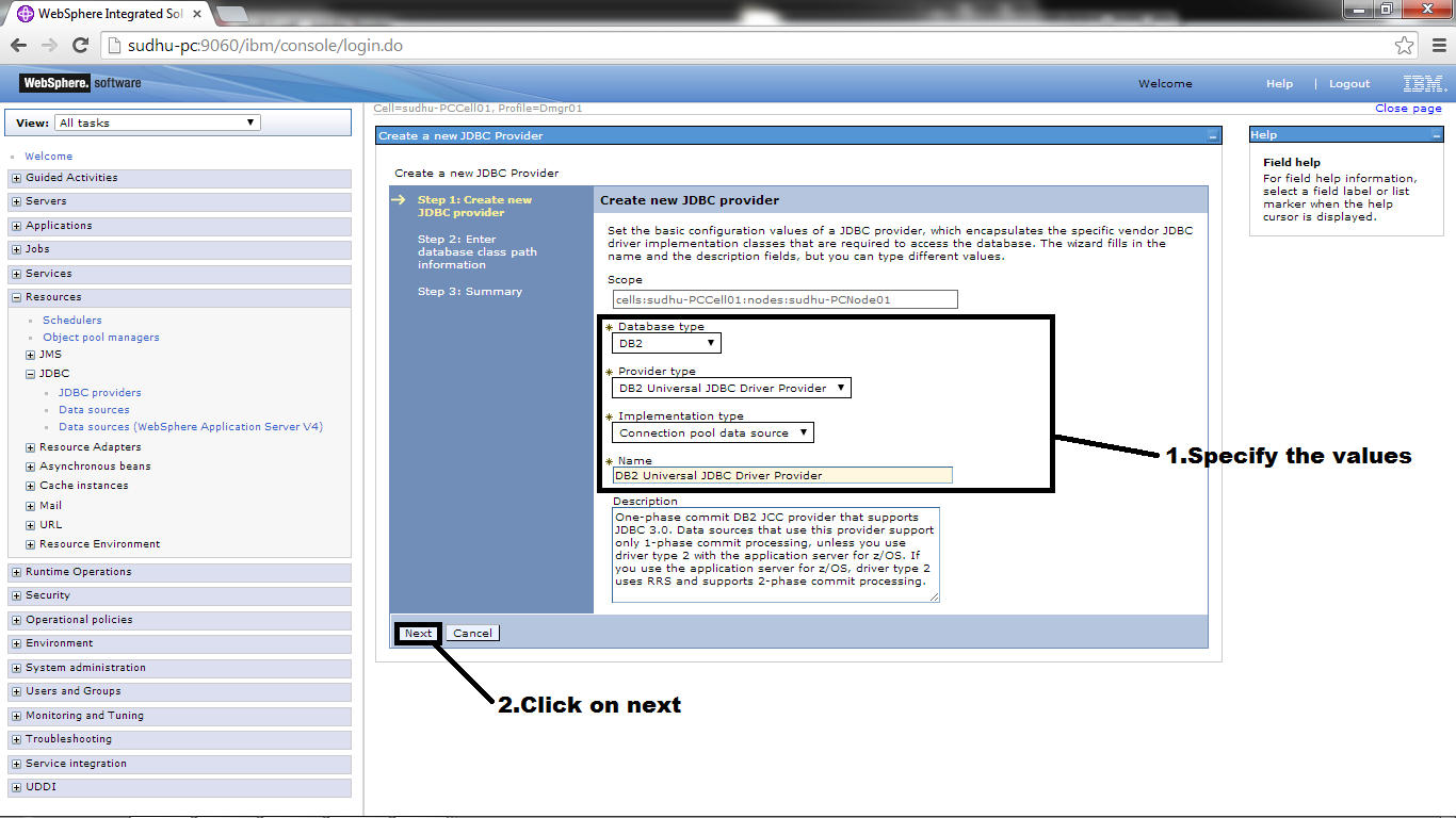 Ibm Websphere Application Server Configuration Db2 Datasource In Websphere Application Server 5318