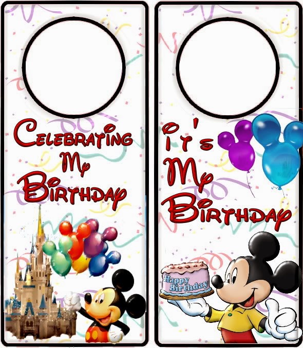 Disney Style Free Printable Door Hangers. - Oh My Fiesta! in english