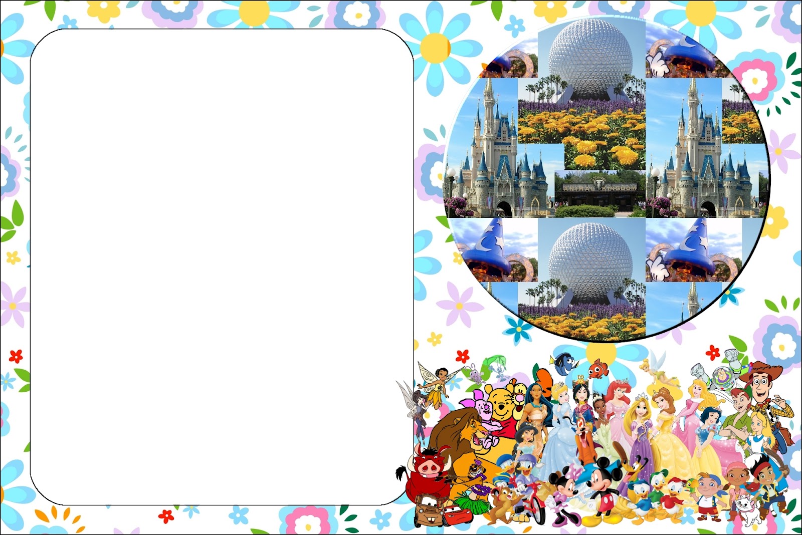 Disney World: Free Printable Invitations. - Oh My Fiesta! in english