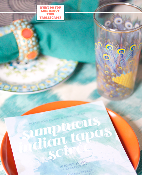 Bright.Bazaar: Tablescape 101: An Indian Inspired Soiree